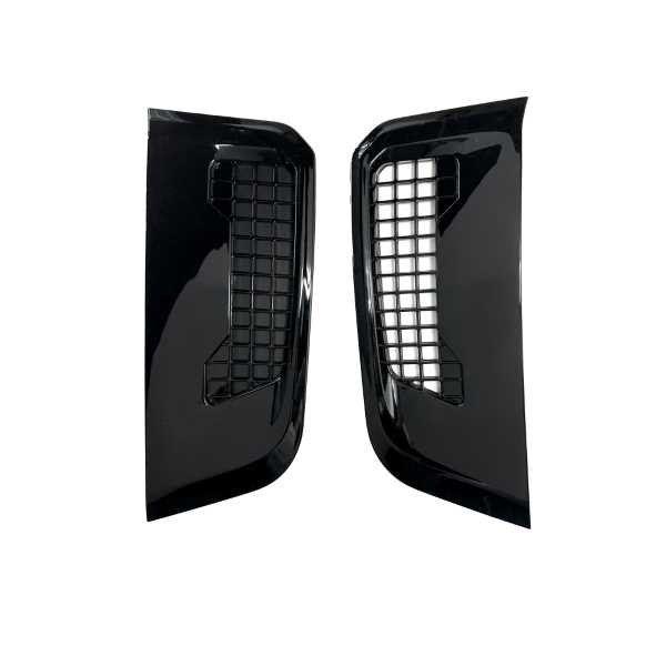 Hawke Gloss Black Side Vents Fits Land Rover Defender 90, 110 & 130 L6 ...
